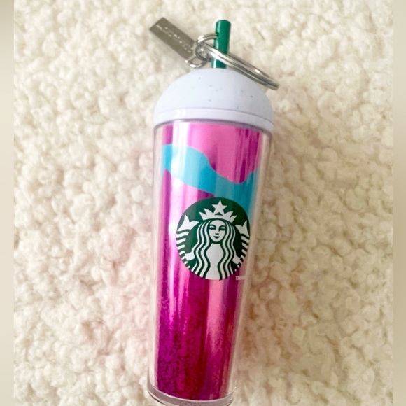 Starbucks | Accessories | Starbucks Pink And Teal Cold Cup Tumbler Bag ...